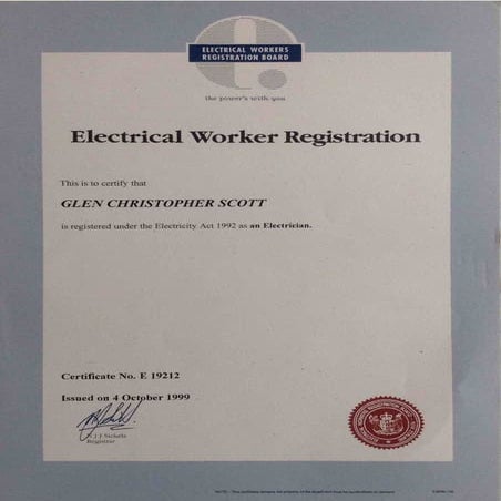 1999 Electrical Registration | PDF