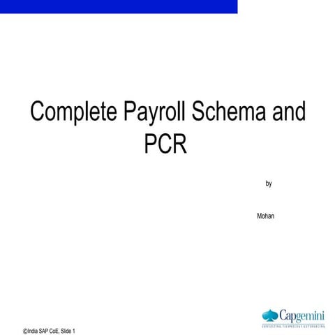 Sap payroll schema. functions , rules and operations – an overview | DOCX