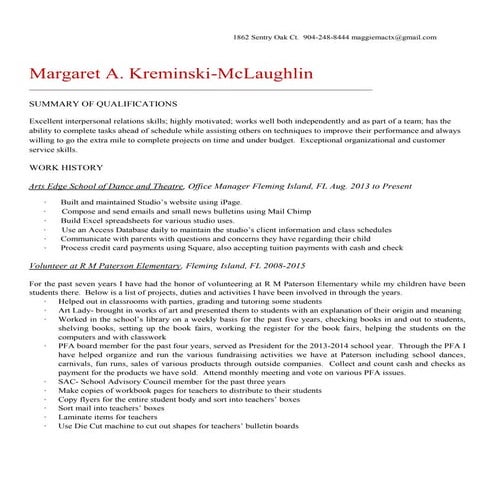 MAGGIE RESUME | PDF