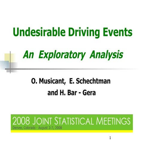 Electronic records of undesirable driving events | PPT
