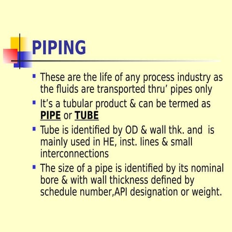Piping presentation (master) | PPTX