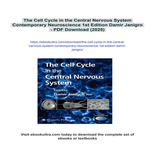 The Cell Cycle in the Central Nervous System Contemporary Neuroscience ...