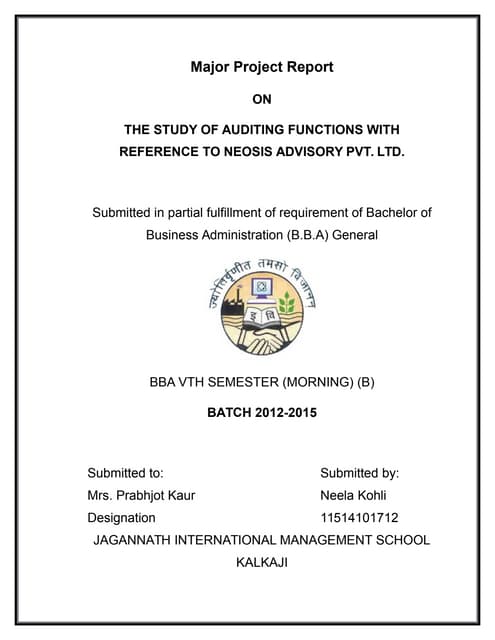 Jenitha John on Auditing, Growth, and Governance | PDF