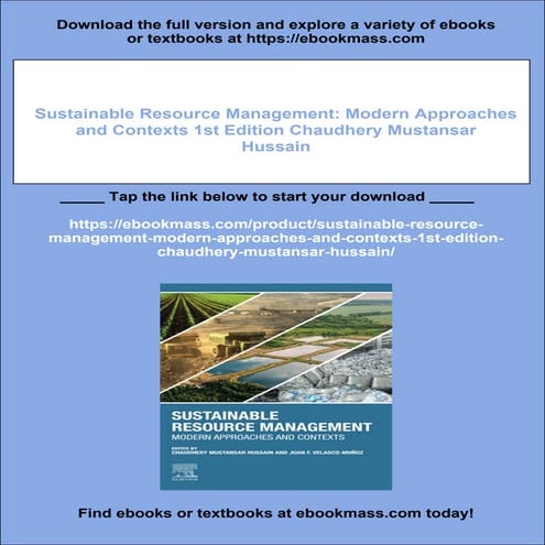 Sustainable Resource Management: Modern Approaches and Contexts 1st ...