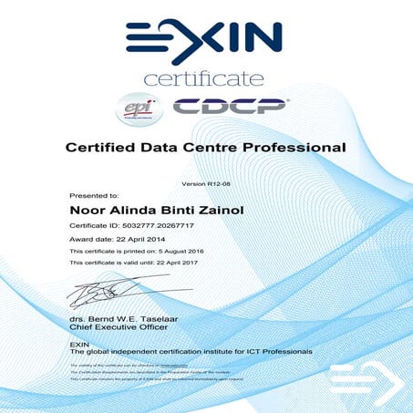 EXIN EPI CDCP | PDF