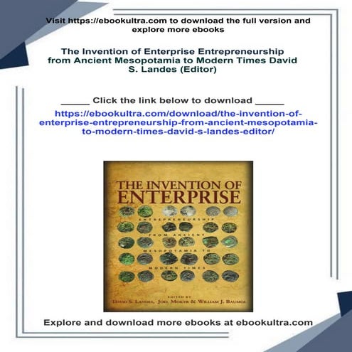 The Invention of Enterprise Entrepreneurship from Ancient Mesopotamia ...