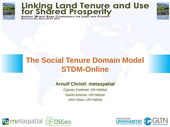 STDM Online for Land Administration | PPT