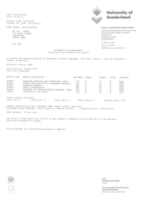SEMESTER ALL MARK SHEET | PDF