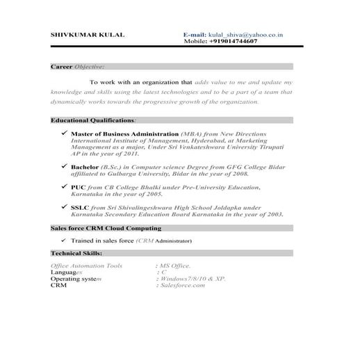 CMA Dheeraj Resume | DOCX