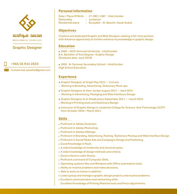 Mohammad Shaker Sawalha Cv Pdf