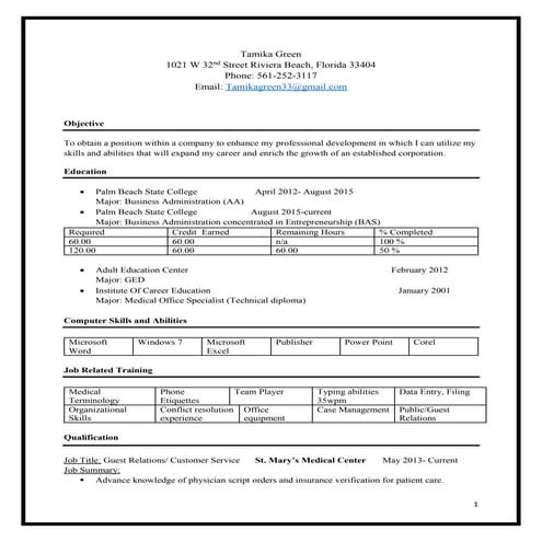 Resume--Kristina Miller | DOCX