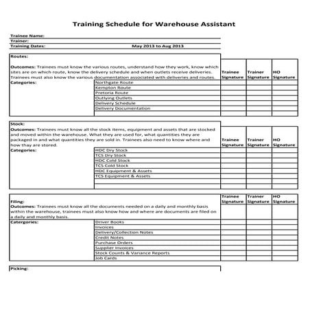 Employee Development & Training Schedule | PDF