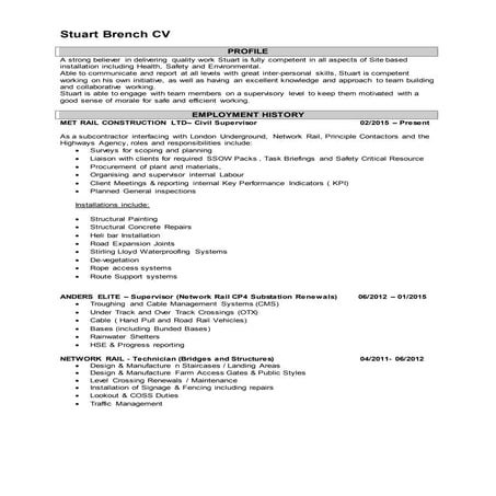 Trevor Wedgbury cv new | DOCX