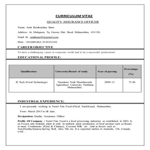 Mohammad. al amin CV | PDF