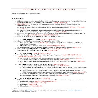 CFC LORD'S DAY CELEBRATION GUIDE (Bisaya) | PPTX