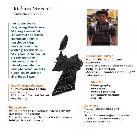 Richard Vincent CV 00000005510 | PPTX