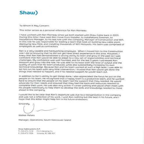 Director Reference Letter | PDF