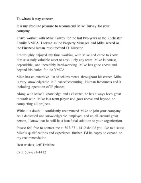 Church Letter of Recommendation | PDF