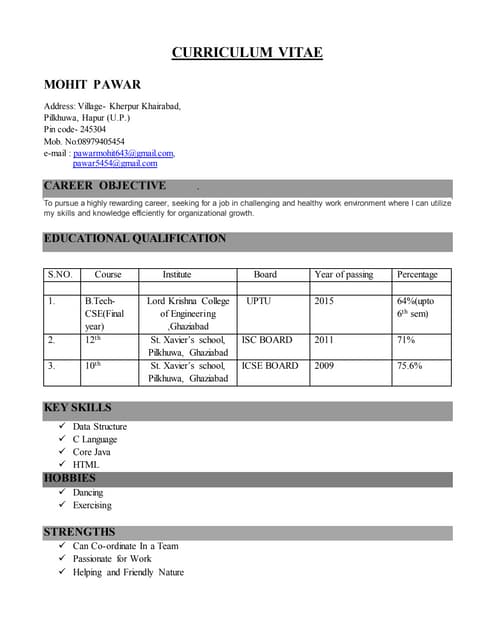 Shashi resume | PDF