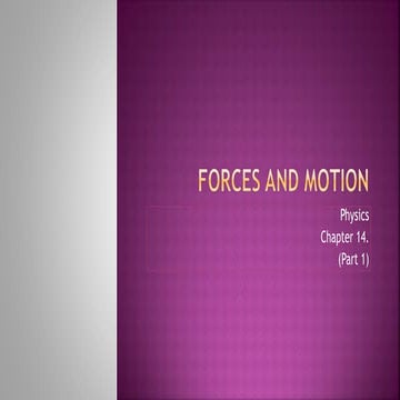 31force and motion (part 1) | PPT