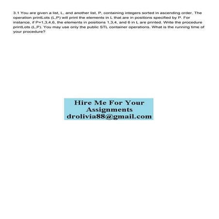 31 You are given a list L and another list P containing.pdf