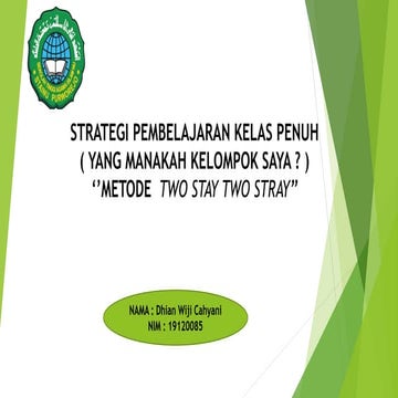 PPT Two Stay Two Stray Fix Model-Model Pembelajaran .pptx