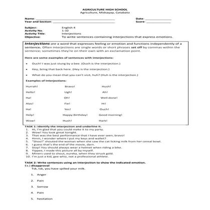 32 interjections | DOCX
