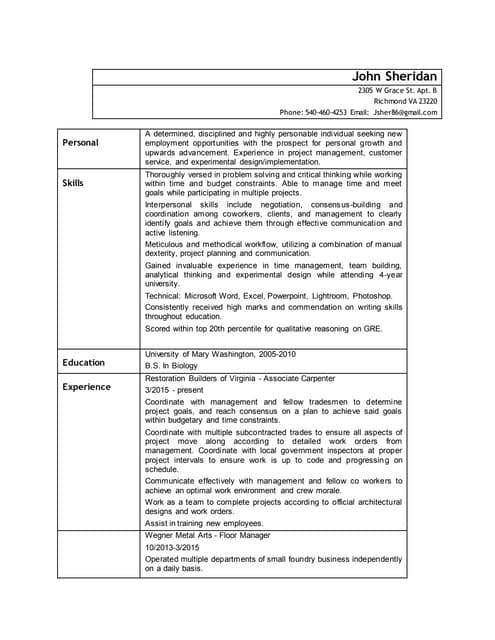 Joseph Muir Resume | PDF