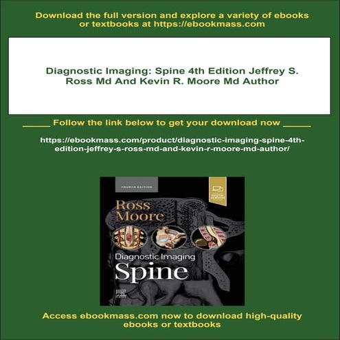 Diagnostic Imaging: Spine 4th Edition Jeffrey S. Ross Md And Kevin R ...