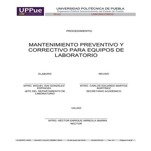Manual de mantenimiento correctivo y preventivo | PDF