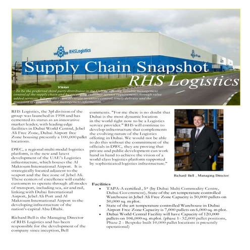 RHS Logistics - April 2015 RB Version | DOCX | Logistics and ...