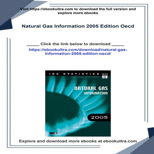 Natural Gas Information 2005 Edition Oecd | PDF