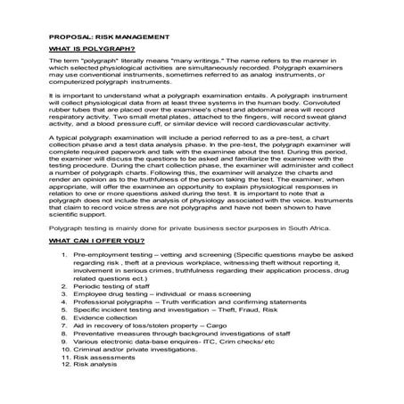 Polygraph Services Pdf