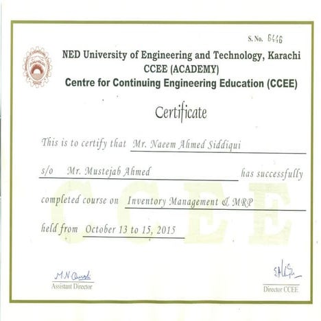 Inv. Mgmt Trg. Certificate NED Sep 2015 | PDF