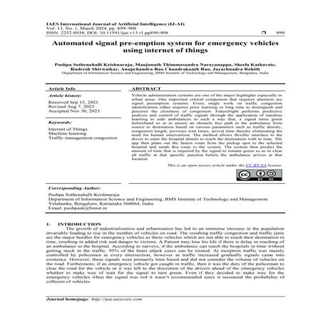 Automated signal pre-emption system for emergency vehicles using ...
