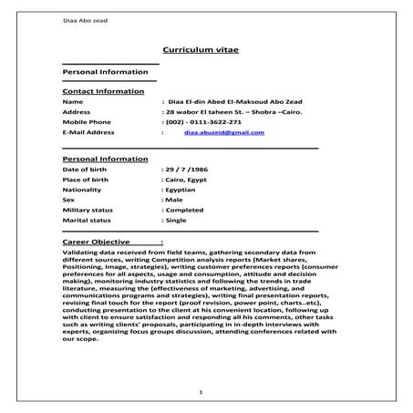 CV Stephanie Di Nobile2 | PDF