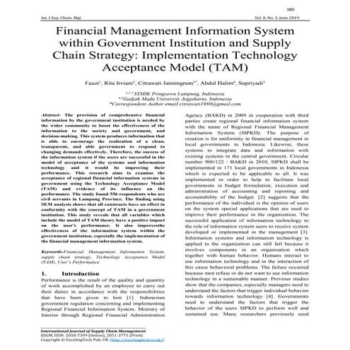 Financial Management Information System within Government Institution ...