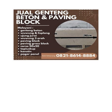 Harga Paving Block per m2 Mulai Rp... Promo Akhir Bulan! | PDF