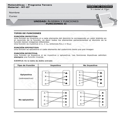 ALGEBRA Y FUNCIONES | PDF