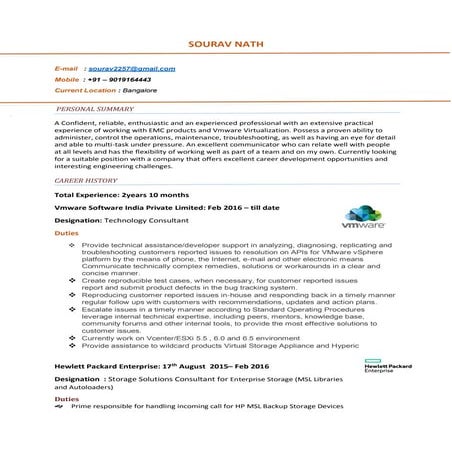 SOURAV NATH - CV (1) | PDF