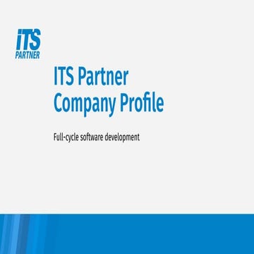 ITS Partner Profile | PDF