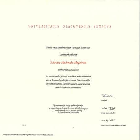 Degree Certificate | PDF