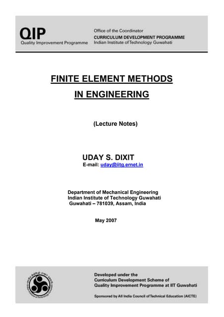 Contents-Adv Structural Analysis-AKJ | PDF