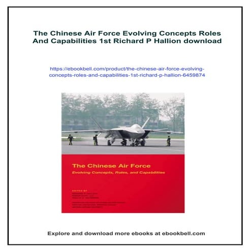 The Chinese Air Force Evolving Concepts Roles And Capabilities 1st ...