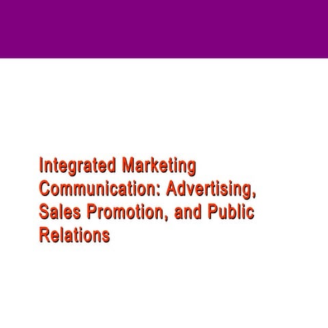 322 advertising, sales promotion, & public relations | PPT