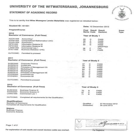 Latest transcript | PDF