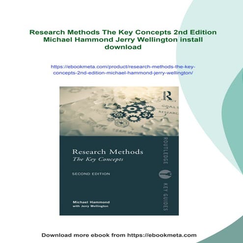Research Methods The Key Concepts 2nd Edition Michael Hammond Jerry Wellington | PDF