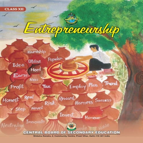 Class 12 Entrepreneurship TEXTBOOK CBSE | PDF