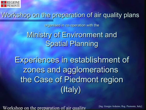 Giorgio Arduino presentations