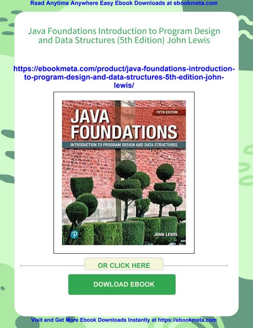 Java Foundations Introduction To Program Design And Data Structures